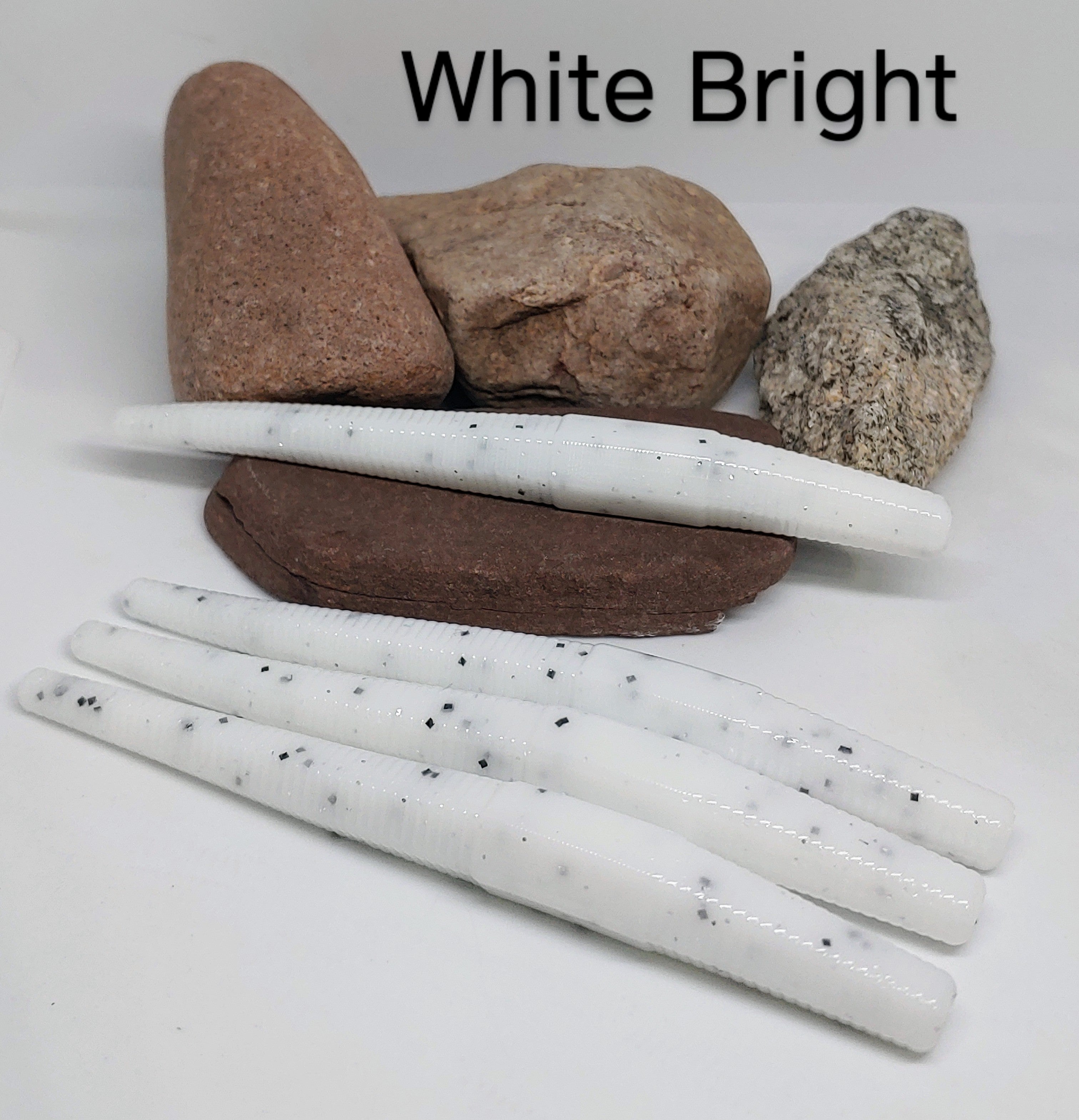 4" HEX Sinking Stix - White Bright – J and S Soft Plastyx